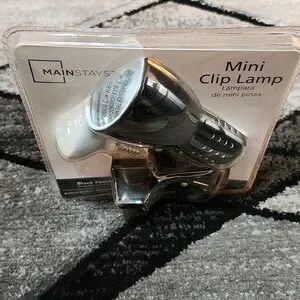 Mainstays | Other | Mainstays Black Metal 5 Mini Clip Adjustable Lamp ...